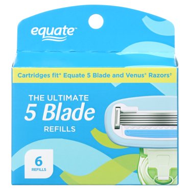 Equate Women's 5 Blade Disposable Razors, 6 Count - Walmart.com