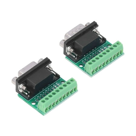 Senjay DB9 Male Female Connector Adapter Screw Terminal 9 Pin 9 Hole ...