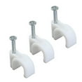 100 PCS 5mm Steel Nail Line Clip Round Cable Fixing Clips for Wall ...