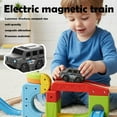 Electric Magnetic Train Set for Kids, High-Speed Rail DIY Building ...