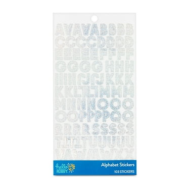 Hello Hobby Extra Large Black Alphabet Stickers, 99 Count - Walmart.com
