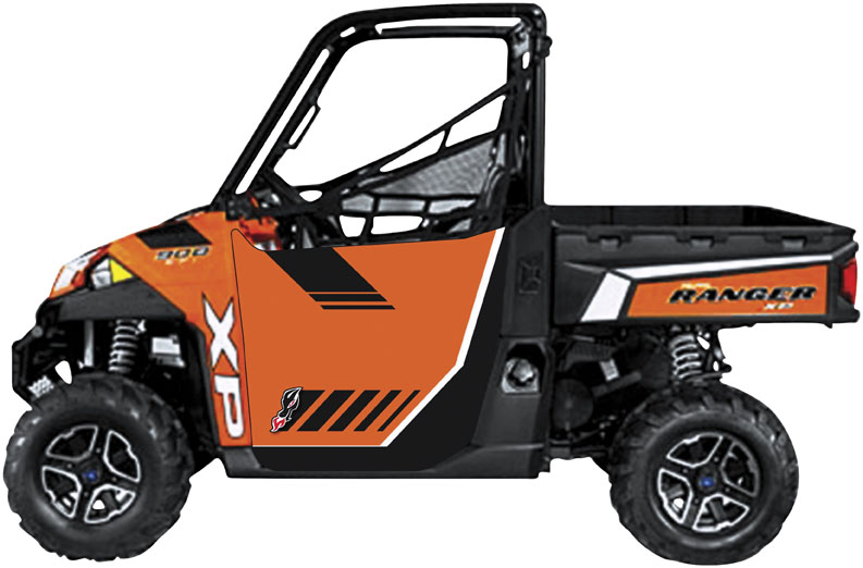 Dragonfire Racing Door Graphics Orange Madness LE 9314 - Walmart.com