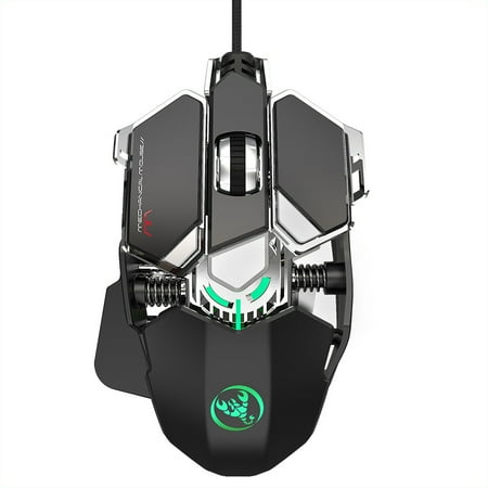 HXSJ J600 Wired Gaming Mouse Nine-key Macro Programming Mouse with Six ...