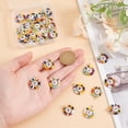 26Pcs 26 Styles Acrylic Glass Seed Beaded Pendants with Copper Wire ...