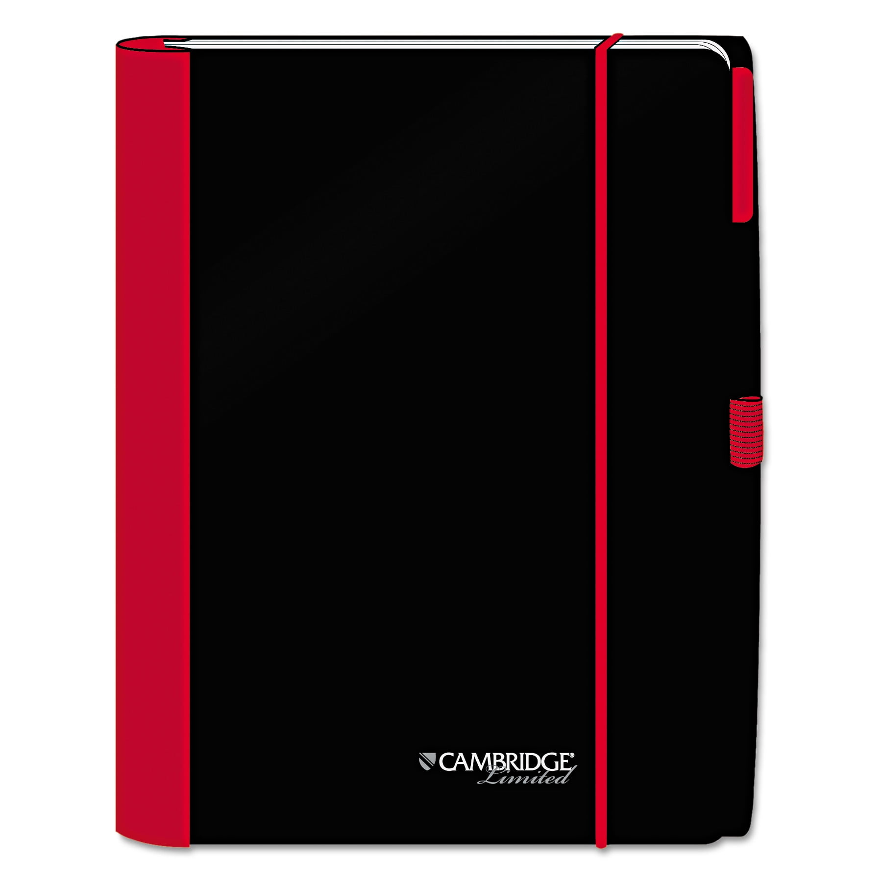 Cambridge Accents Business Notebook, 11 1/4 x 10, Legal Rule, Red Cover ...