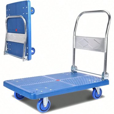 Raindrops Rectangle Platform Dolly Heavy Duty Flat Truck Movable Push ...
