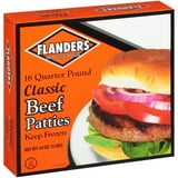 Flanders Beef Patties, 16 Quarter Pound Frozen Beef Burgers, Grill or ...