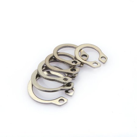 120PCS/Lot 304 Stainless Steel C Clip Washer Elastic External Circlip ...