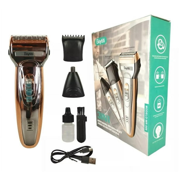 Rasuradora Eléctrica Moderna BUYTITI 3 EN 1 | Walmart en línea