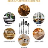 5 Piece Halloween Skull Silverware Set, Stainless Steel Flatware Set ...