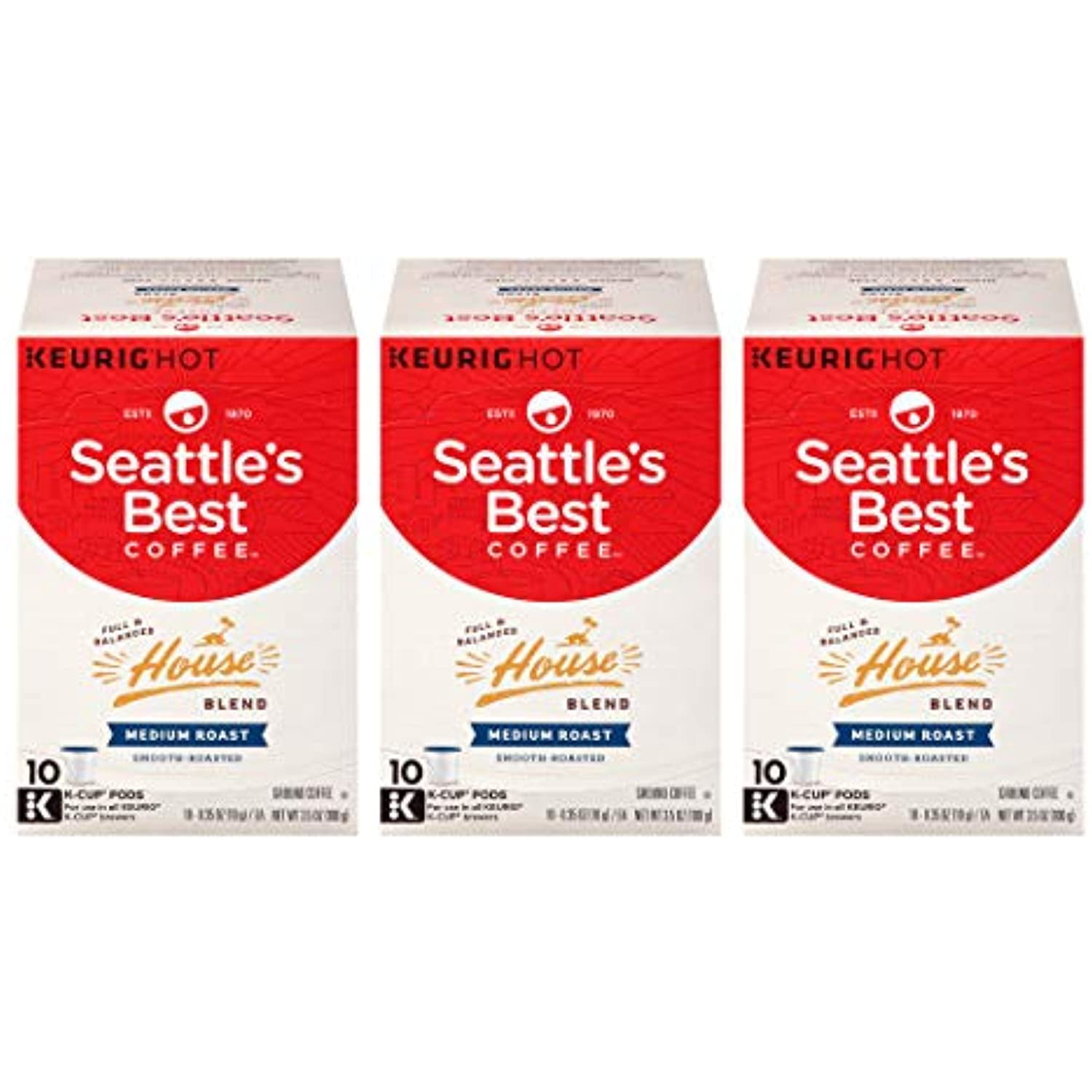 Seattles Best, Single Serve K-Cup Coffee, 3.5Oz Box (Pack Of 3) (Choose ...