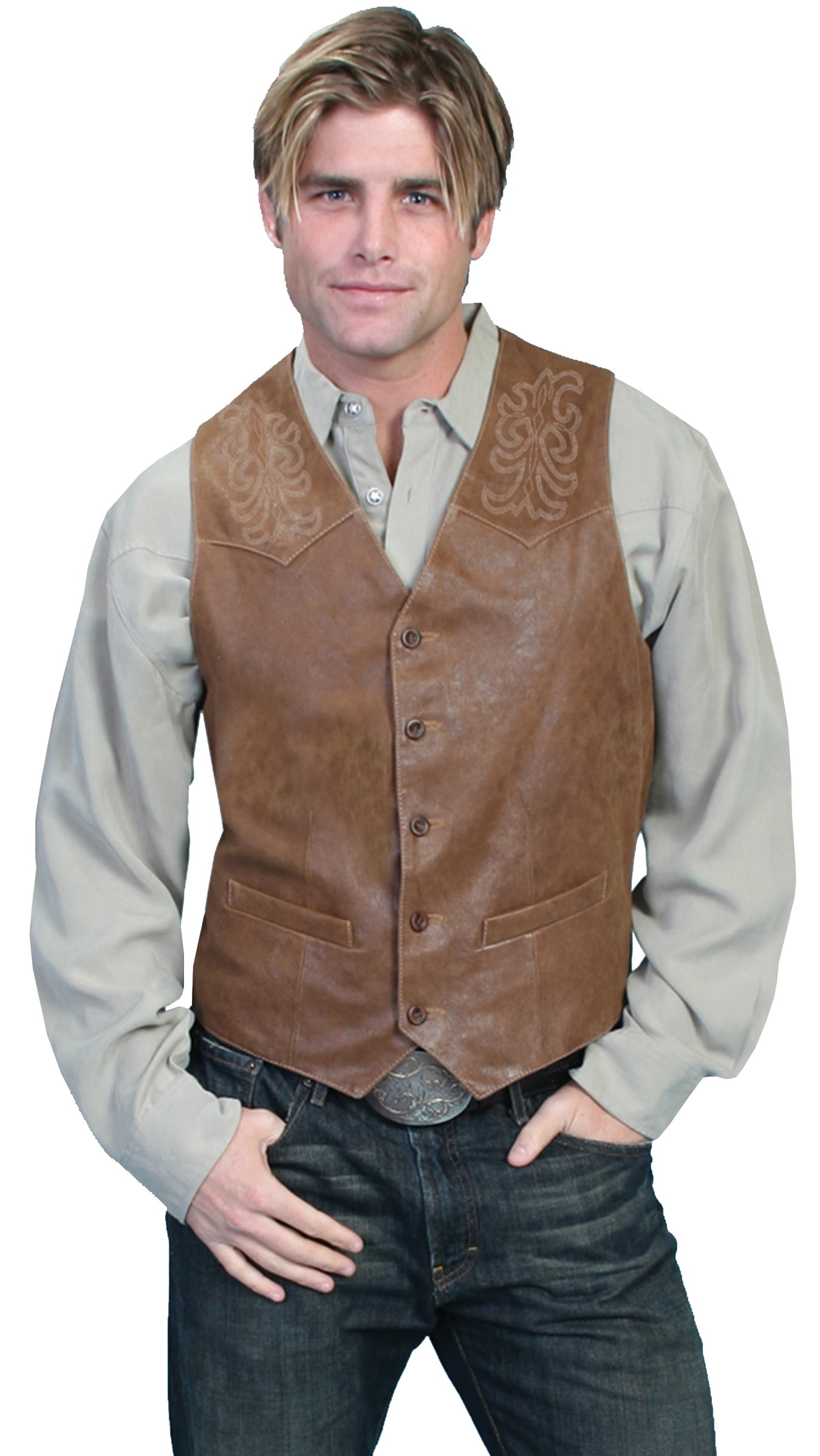 Scully Frontier leather vest - Walmart.com