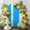 Blue Teal White Gradient Arch Backdrop Cover 5 FT Colorful Striped ...