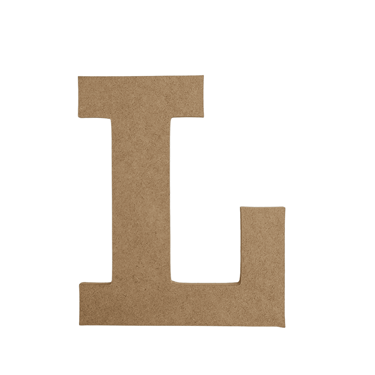 16" Wooden Craft Letter L Unfinished, Rockwell Font, Craft Cutout on 1 ...