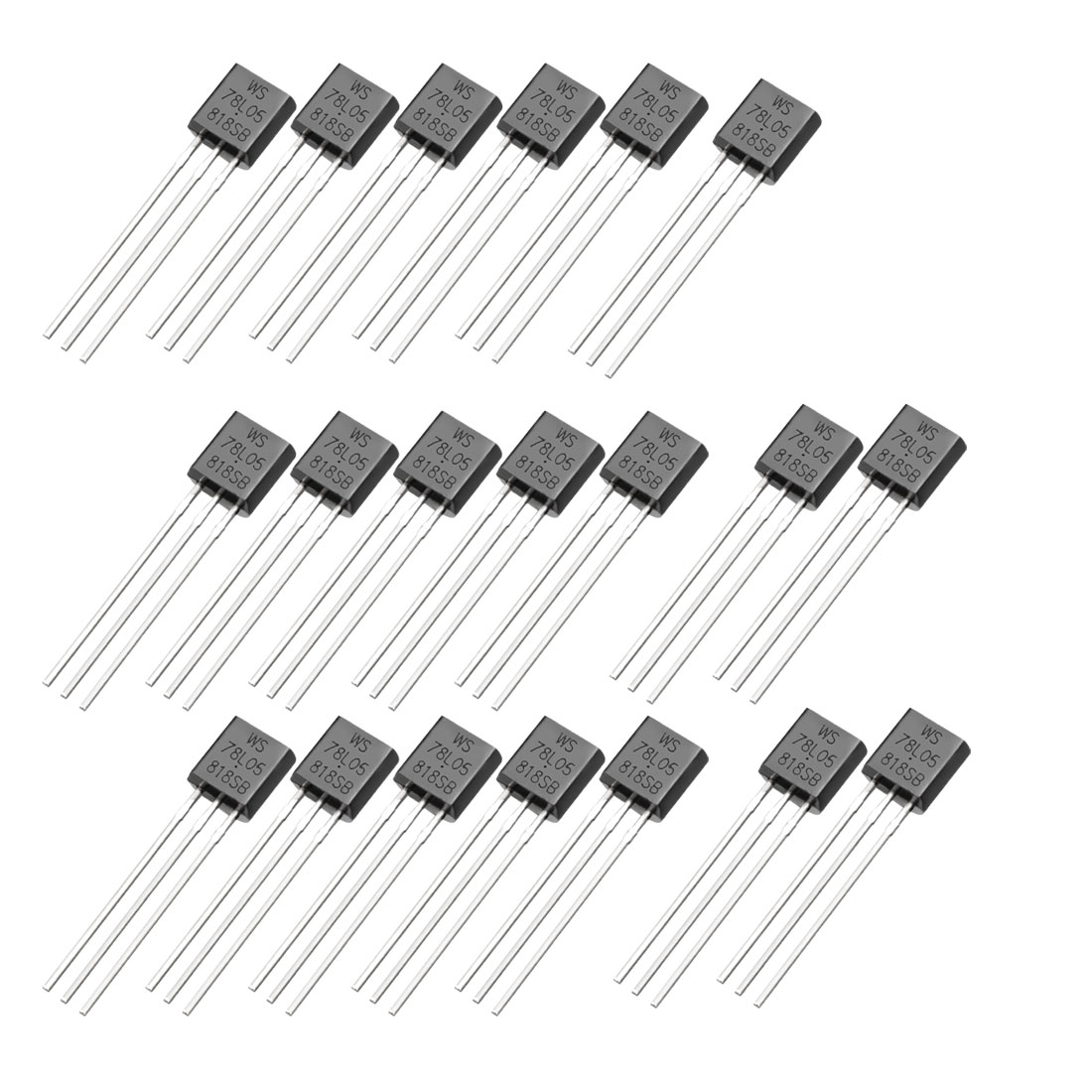 20pcs Plastic-Encapsulate Power TO-92 Transistor NPN 5V 100mA 625mW ...