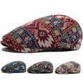 Artistic Floral Beret Hat Adjustable Inner Band Multiple Color Option ...
