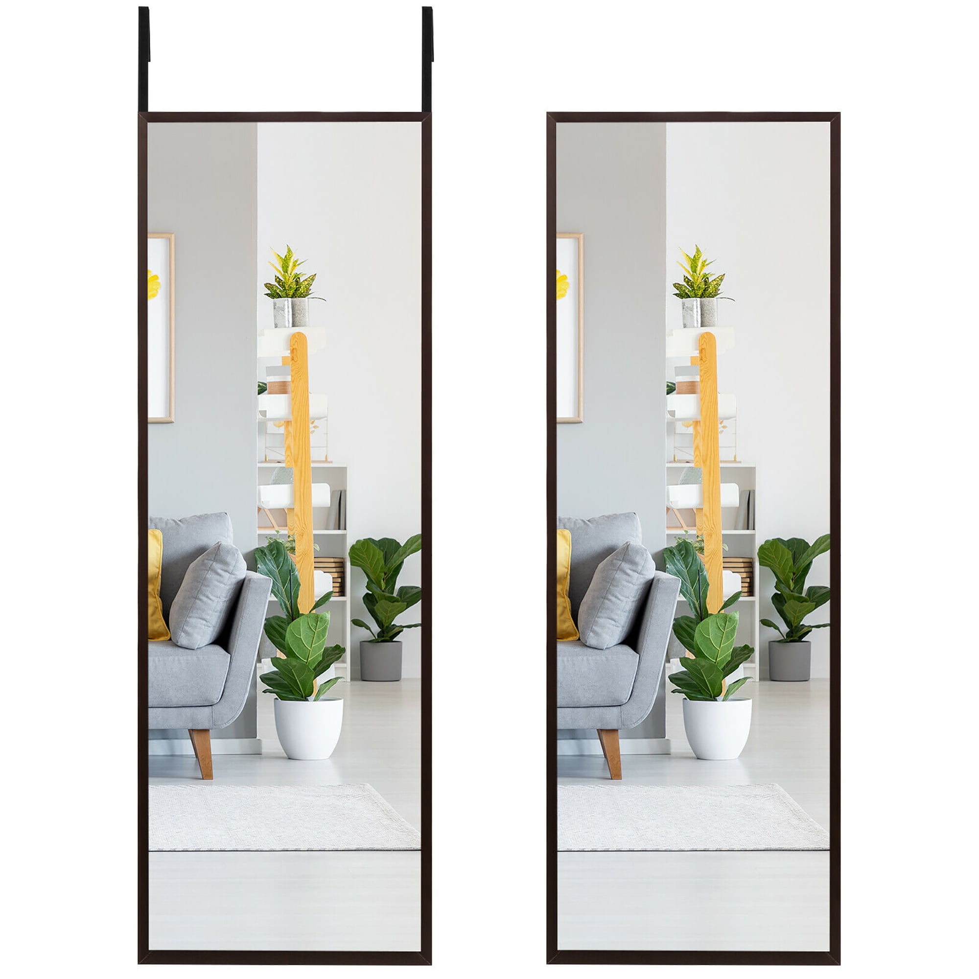 Click here for Costway Door Wall Mounted Mirror Full Length Hangi... prices