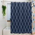 Abstract Waves Shower Curtains for Bathroom, Modern Abstract Geometric ...