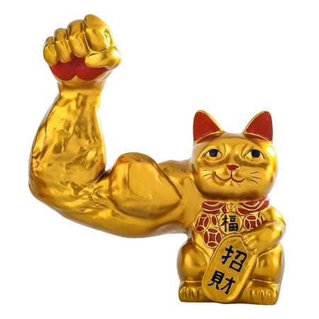 eccomum Vigorously Kirin Arm Lucky Cat Decoration Vigorously Muscle ...
