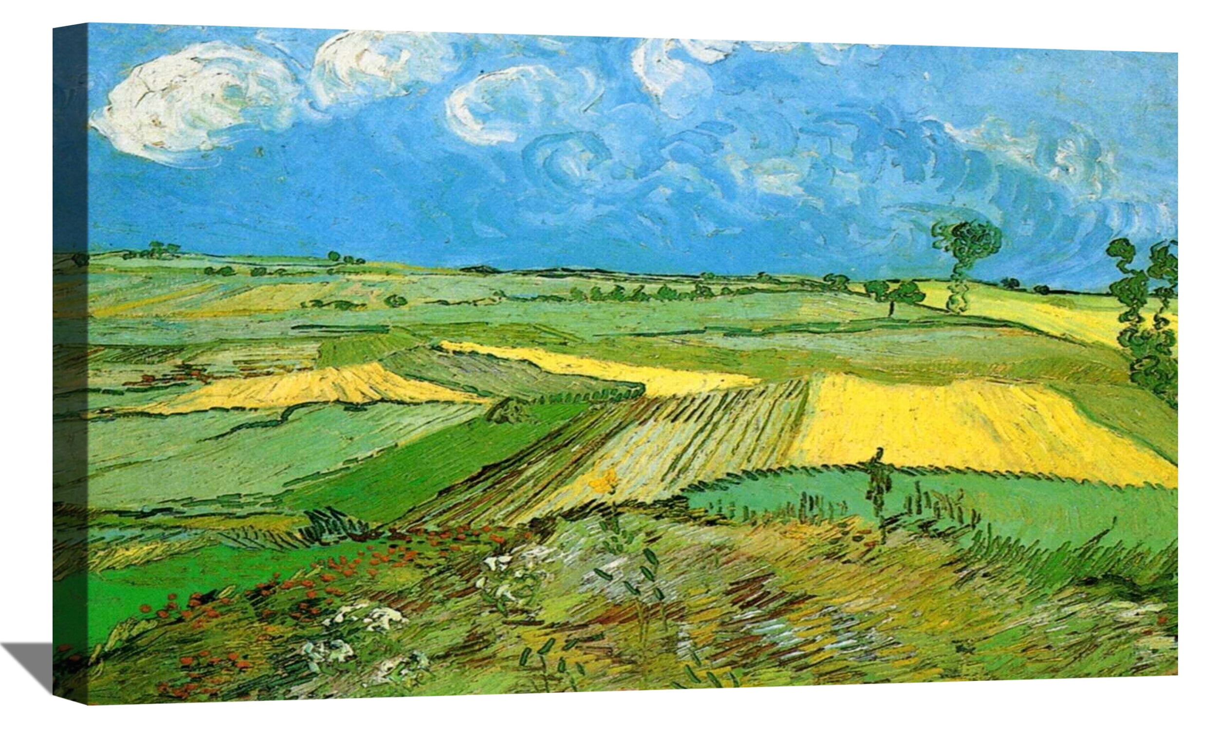 Vincent Van Gogh Painting Van Gogh Wheat Fields at Auvers Under Clouded ...