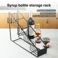 Coffee Syrup Rack Organizer 4-Bottle Trapezoidal Step Design Fits ...