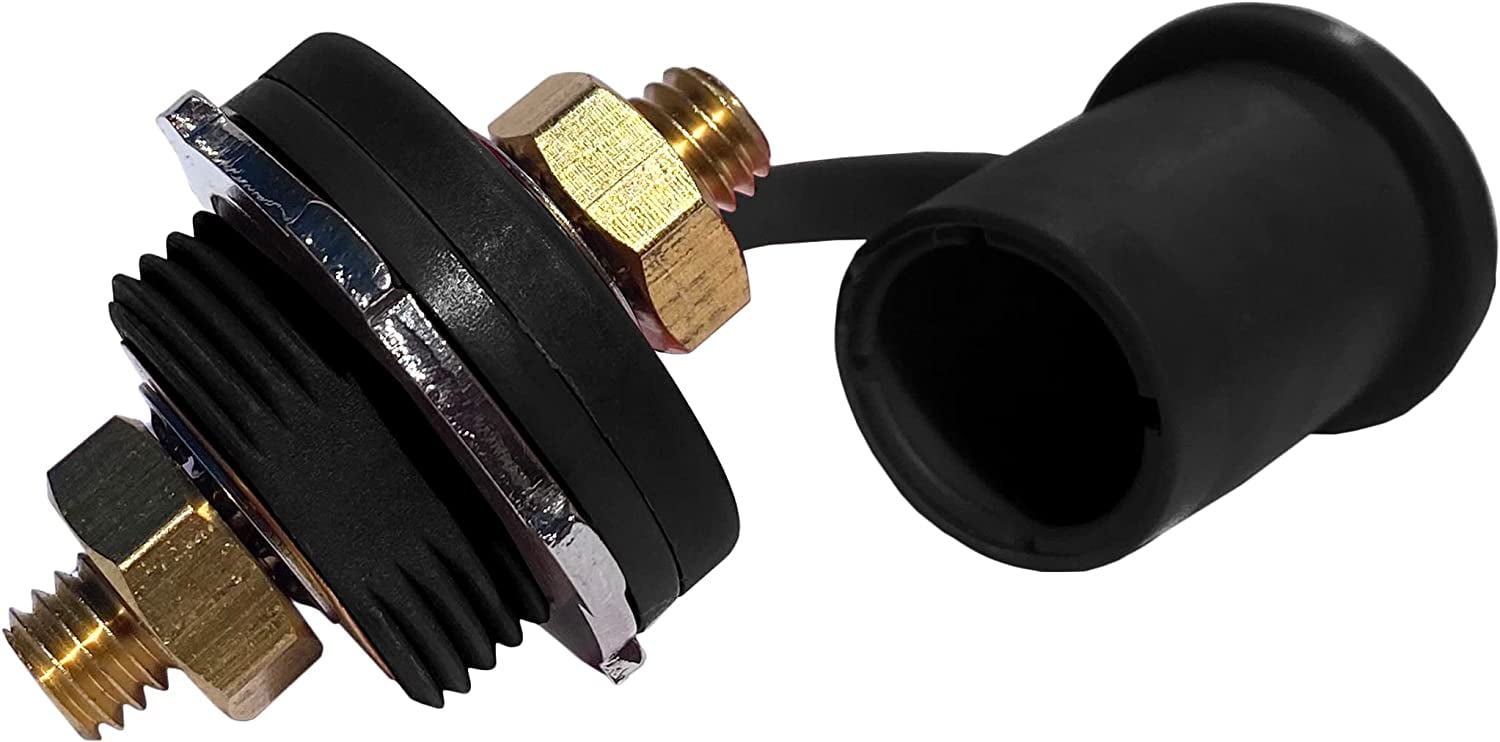 3/8" Thru-Panel Stud Junction with Cover, High Power Copper Core ...