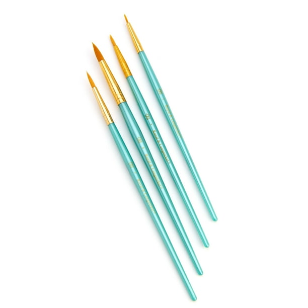 Royal & Langnickel - 4pc Gold Taklon All Media Round Variety Paint ...