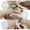 52 under desk cable management - with cable clamps, ties, wire clamps ...