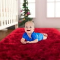 Junovo Luxury Super Soft Plush Indoor Fluffy Area Rug for Kids, Bedroom ...