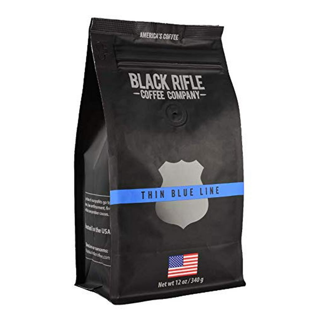 Black Rifle Coffee Ground (Thin Blue Line (Medium Roast), 12 Ounce ...