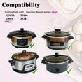 6qt slow cooker cramic pot replacement compatible with Hamilton Beach ...