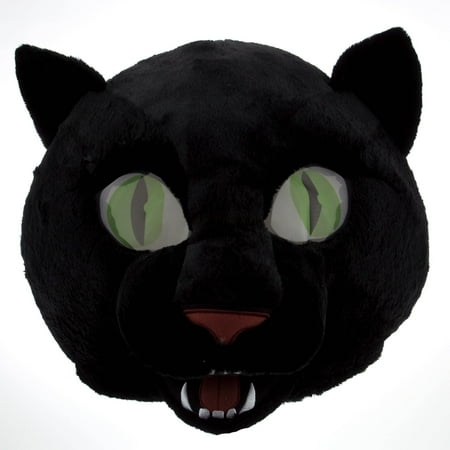 Black Panther Maskimal: Large Wild Animal Plush Head Mask Accessory ...