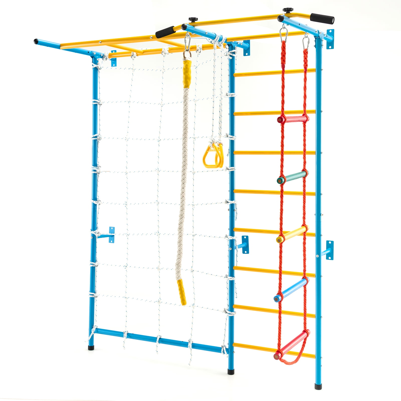Infans 7 in 1 Kids Indoor Gym Playground Swedish Wall Ladder Children ...