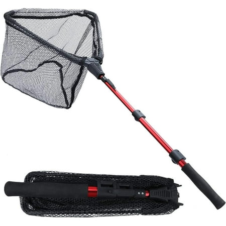 ShenMo Collapsible and collapsible telescopic fishing net made of ...