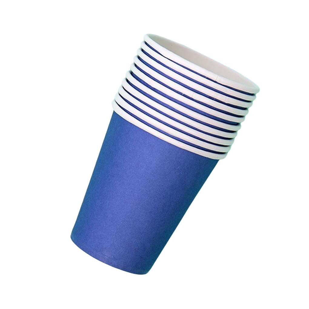 TureClos 10pcs Paper Cups Colors Kindergarten Disposable Cup Papers ...