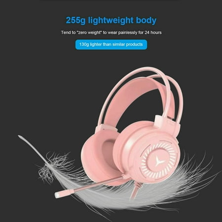 Gaming Headset LED Stereo Headphone Omnidirectional microphone ...