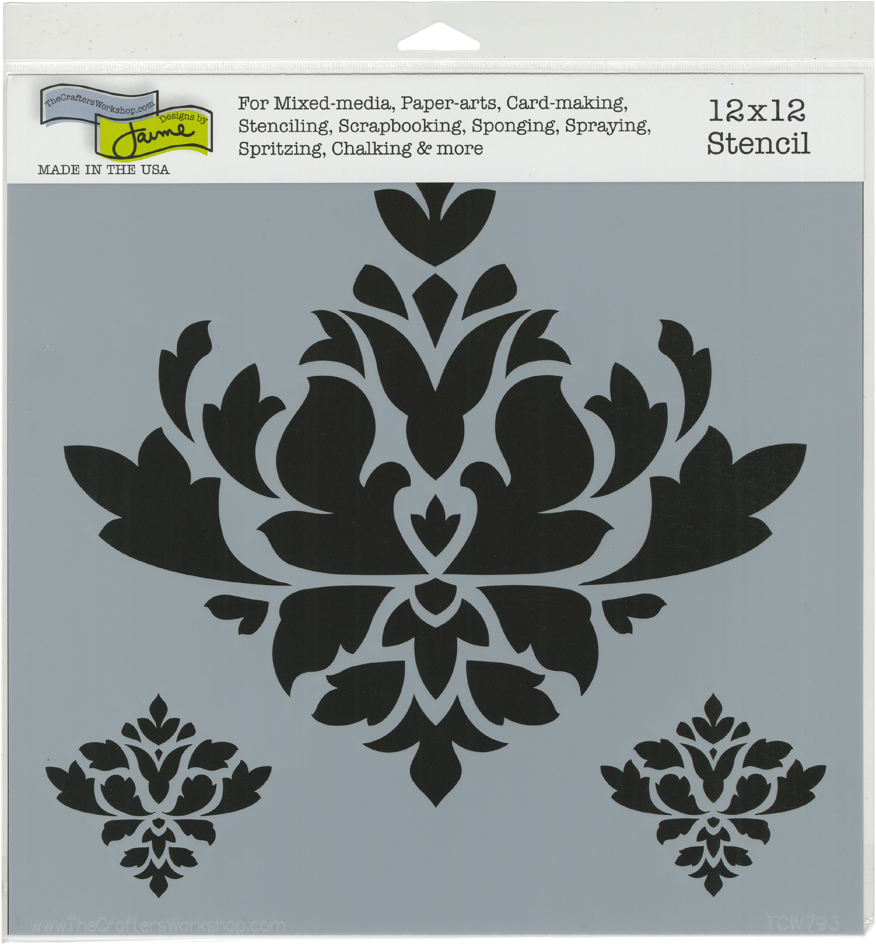 Crafter's Workshop Template 12"X12"-Brocade Decor - Walmart.com
