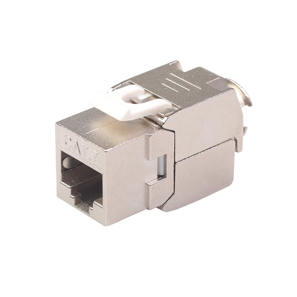 Network RJ45 Cat6 Cat7 Keystone Jack Module 360 Degree Full Shielded ...