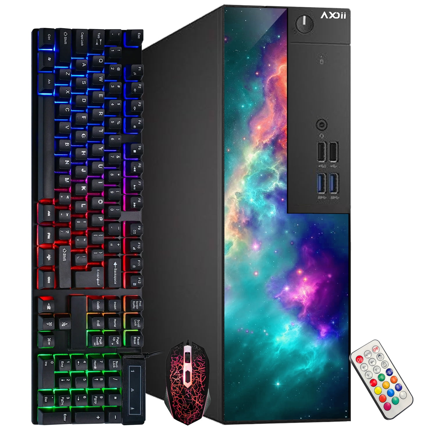 Restored AXOII RGB SFF Desktop PC – Intel Core i5, 16GB RAM, 256GB NVMe ...