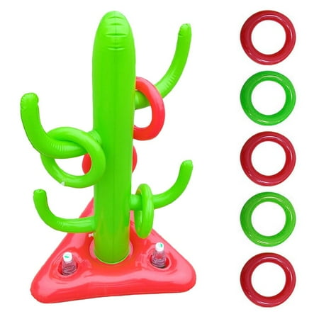 Cactus Inflatable Pool Ring Swimming Pool Throwing Toy Toss Pool Games ...