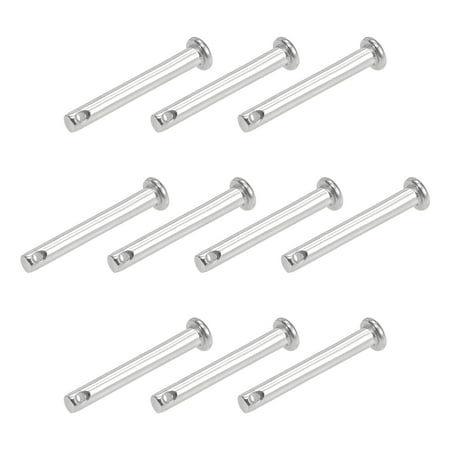 Single Hole Clevis Pins - 4mm x 30mm Flat Head 304 Stainless Steel Link ...