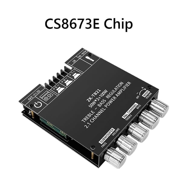 Placa amplificadora de potencia de Audio HIFI 2x50W + 100W con filtro ...