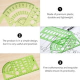 OUNONA 11 Pcs Geometric Drawing Stencils Template Set Architecture ...