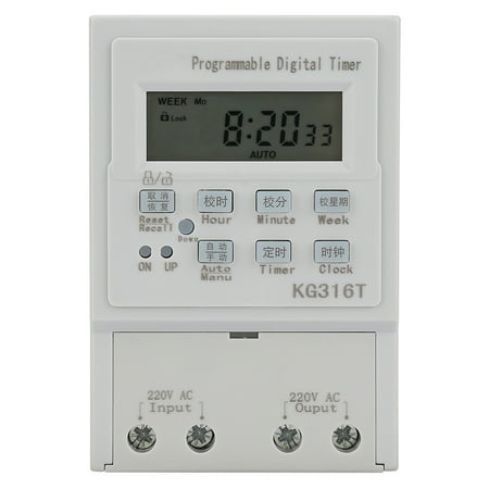 Digital Digital Time Switches, Programmable Time Switch, AC 220V DIY ...