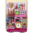 Barbie Chef Storytelling Blonde Doll Playset with Toy Bakery Oven, Food ...