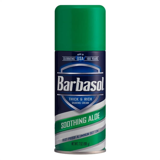 Crema de afeitar Barbasol Soothing Aloe Thick & Rich 200 ml, paquete 1 | Walmart en línea
