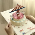 CHENJIANDONG Birthday Cake 3D Greeting Card Creative Folding Paper ...