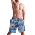 Devilfish Jellyfishes Boats Fishes Men's Swim Trunks Beach Shorts ...