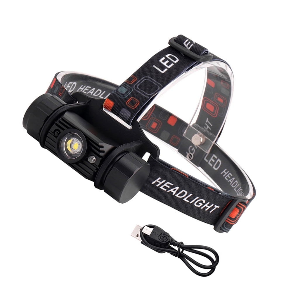 ABIDE Headlight Rechargeable Hiking Headlamp Wearable Hands-free ...