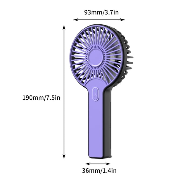 zanvin small fans for desk, Handheld Portable Fan 13H Max Time] Mini ...